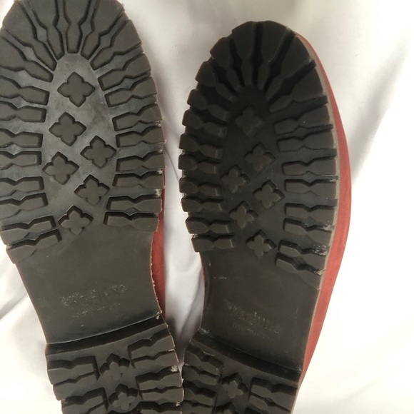 G.H. Bass & Co. | Shoes | Bass Weejuns Red Suede Loafers Size 9 | Poshmark